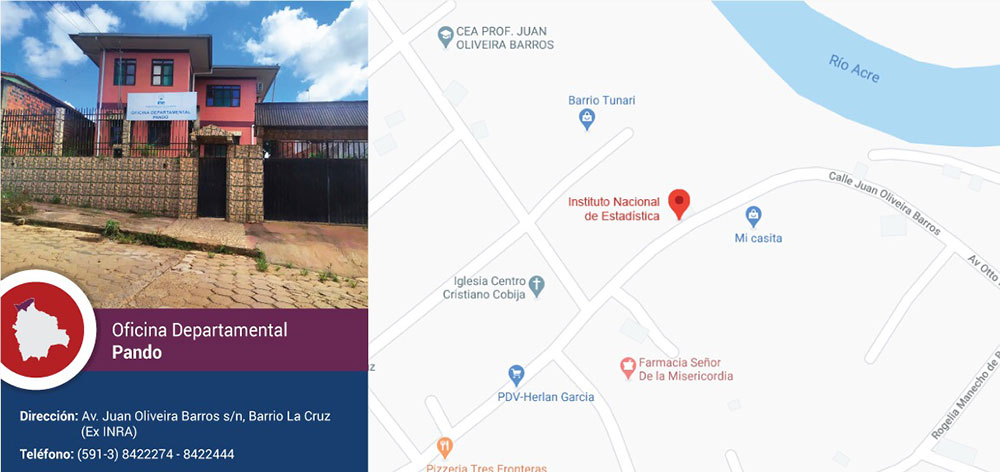 Oficinas departamentales - INE