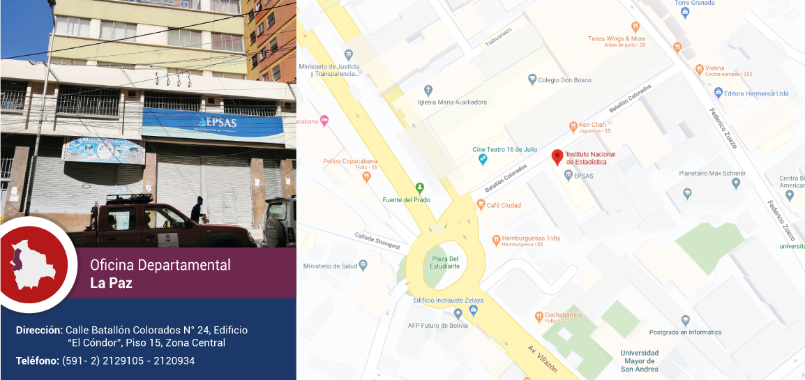 Oficinas departamentales - INE