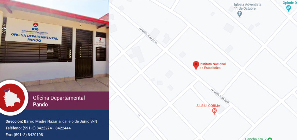 Oficinas departamentales - INE